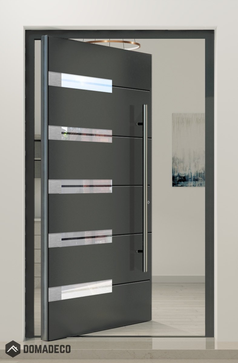 PIVOT AP18 - aluminum single pivot door Domadeco