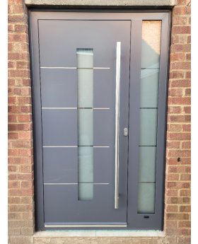 LIM Bandera - contemporary aluminum front door Domadeco