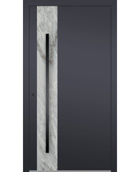 PIVOT V41 - aluminum front door pivot with white rock stone texture ...