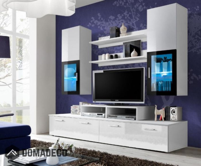 Tv white unit store